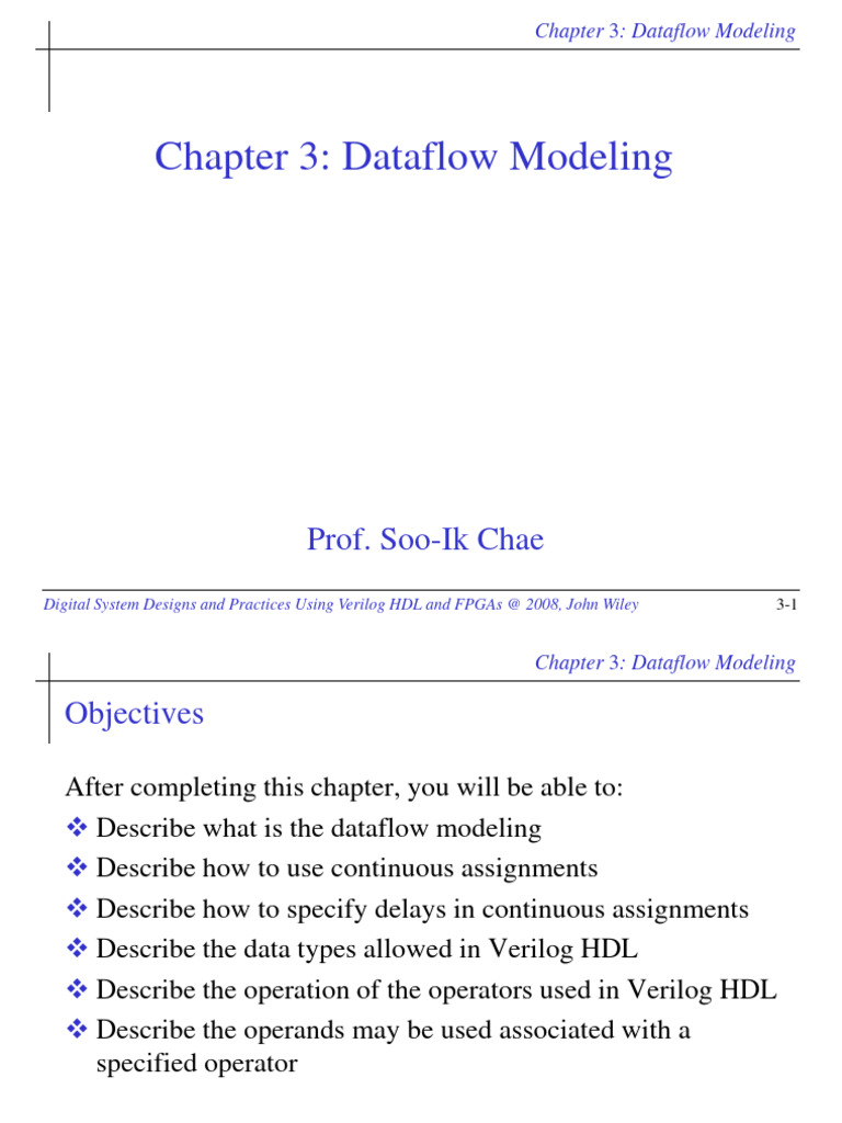 Data Flow Modeling in Verilog | PDF | Hardware Description Language | Arithmetic