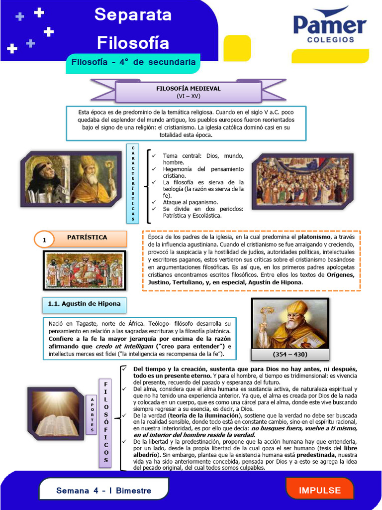 Separata - 4.° Año - SEM 4 - FIL-PSI - I BIM | PDF | Causalidad | Verdad