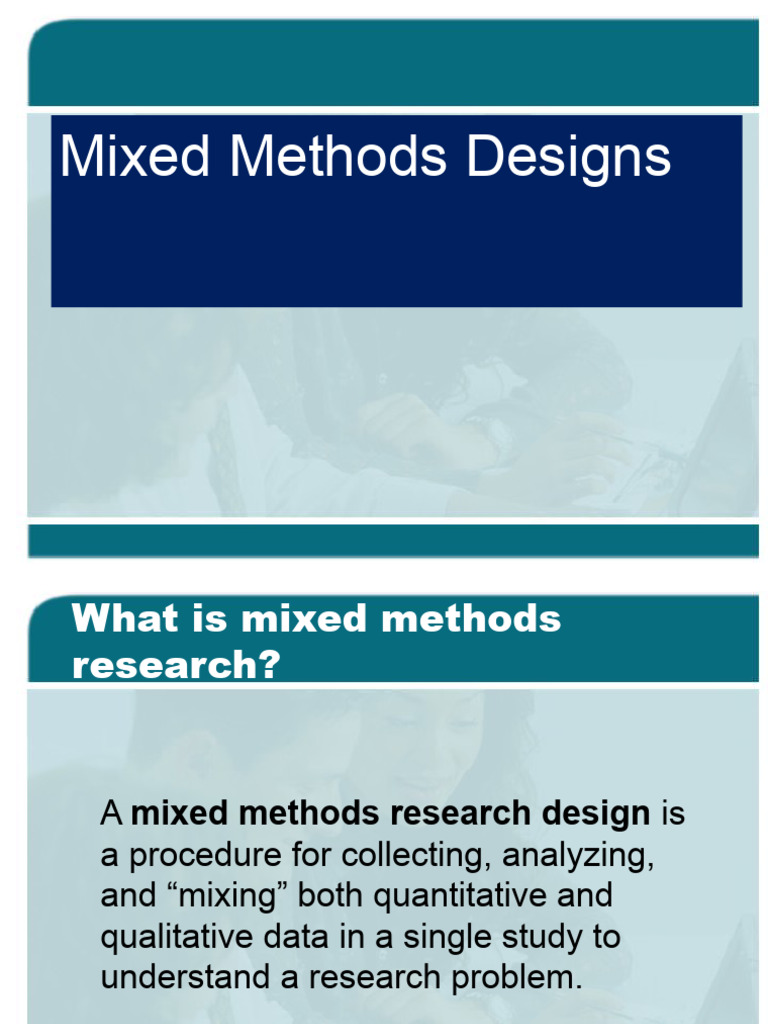 Mixed Method Research Design | PDF | Quantitative Research | Qualitative Research