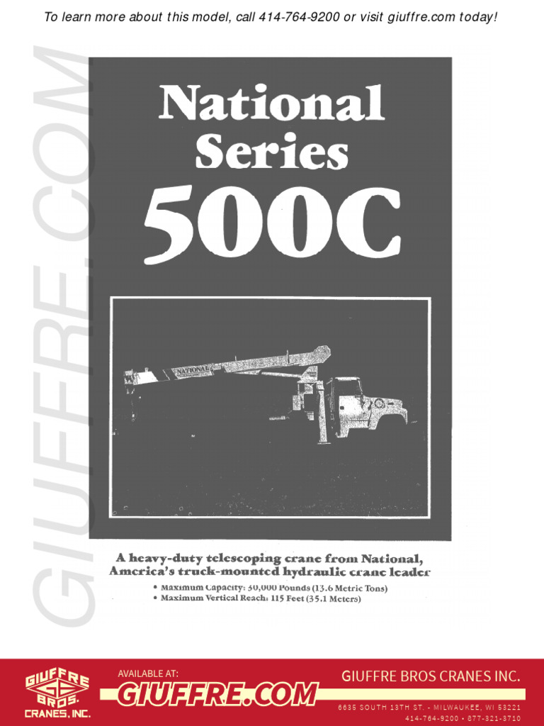 National 500C Loadchart | PDF