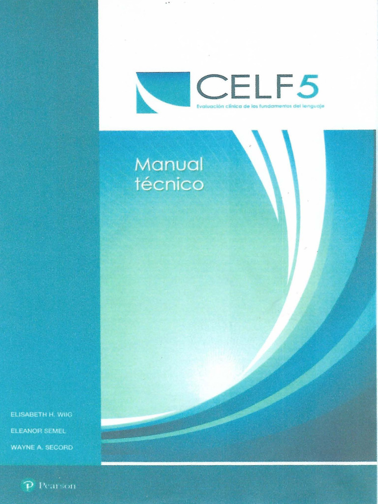 CELF-5 Manual Técnico | PDF | Evaluación | Lingüística