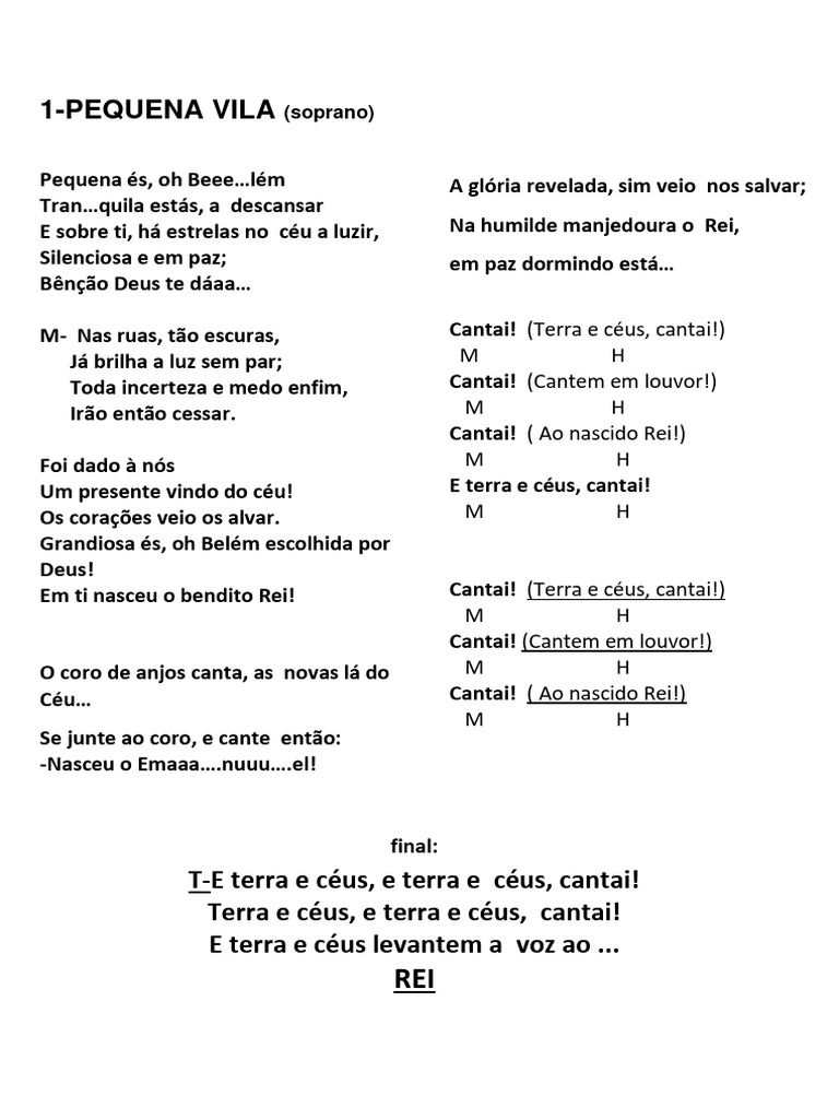 Letras Sopranos 1 e 2 Atualizada | PDF | Anjo | Jesus