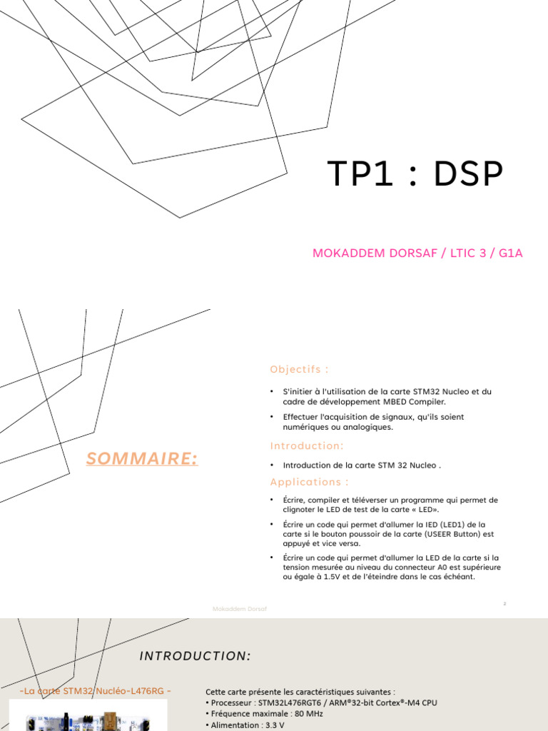 Compte-Rendu tp01 DSP | PDF | Génie logiciel | Programmation informatique