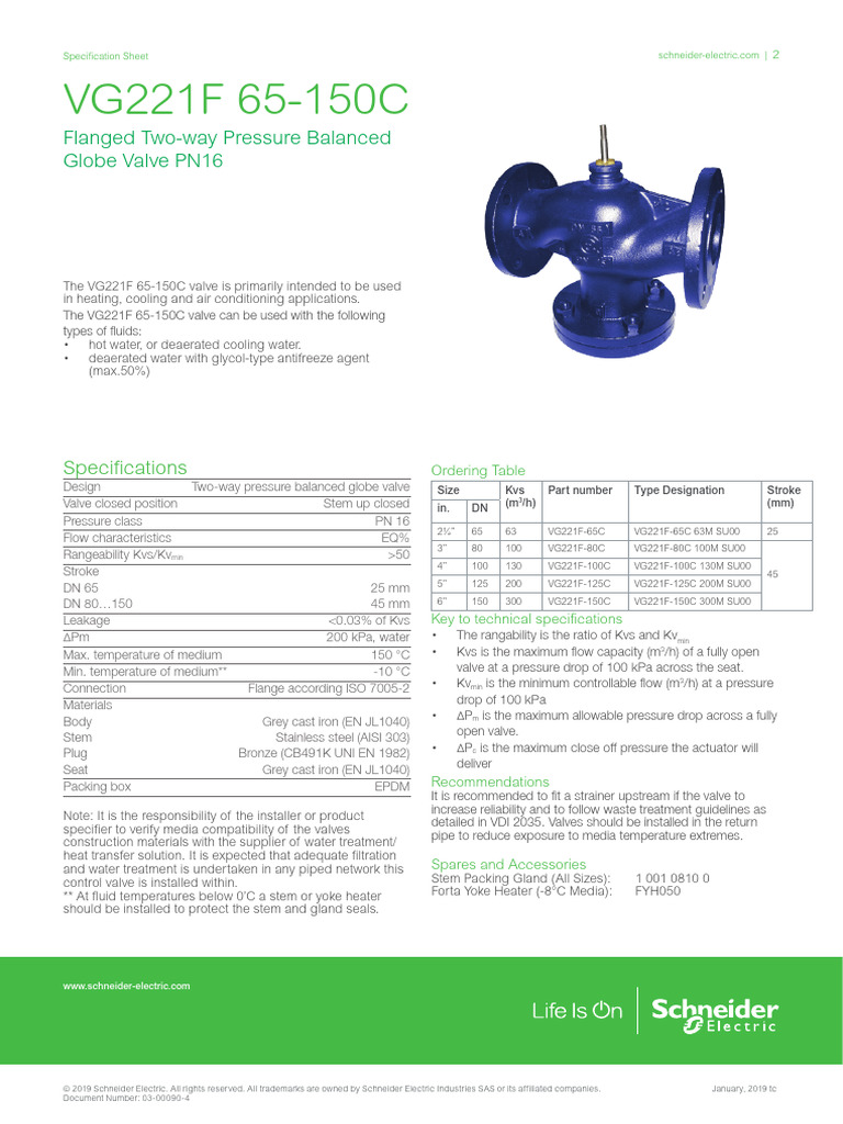 VG221 - 2 Port Control Valve | PDF | Valve | Liquids