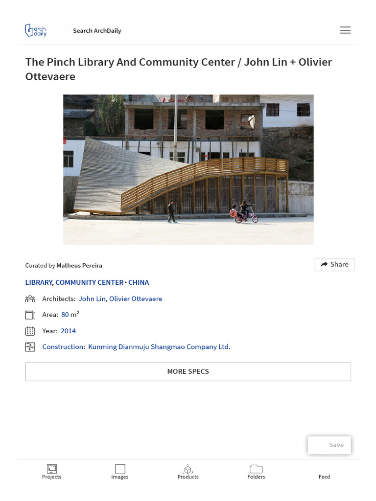 The Pinch Library and Community Center - John Lin + Olivier Ottevaere ...