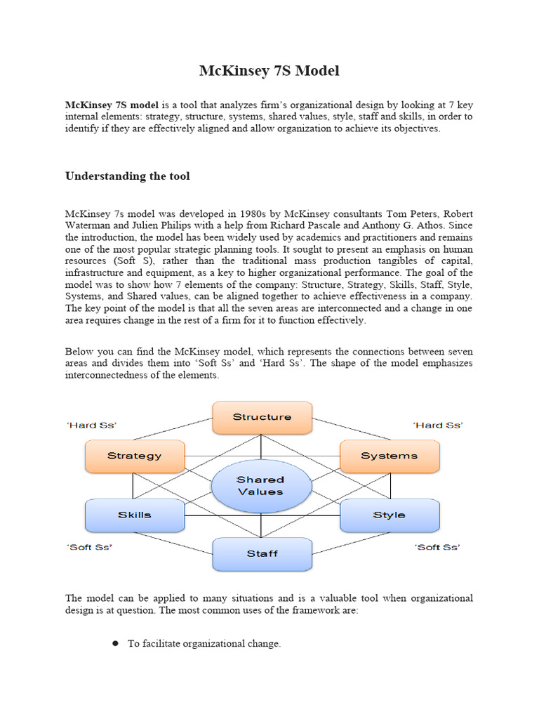 McKinsey 7S Model | PDF | Strategic Management | Business