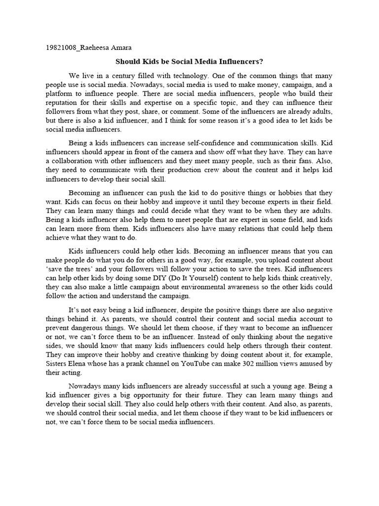 Argumentative Essay | PDF | Social Media | Popular Culture & Media Studies