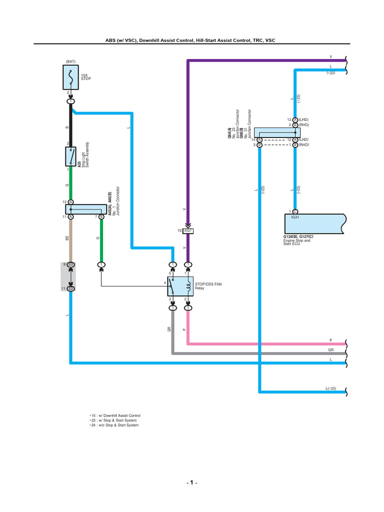 System Circuit Brake Downhill Assist Control | PDF | Anti Lock Braking ...