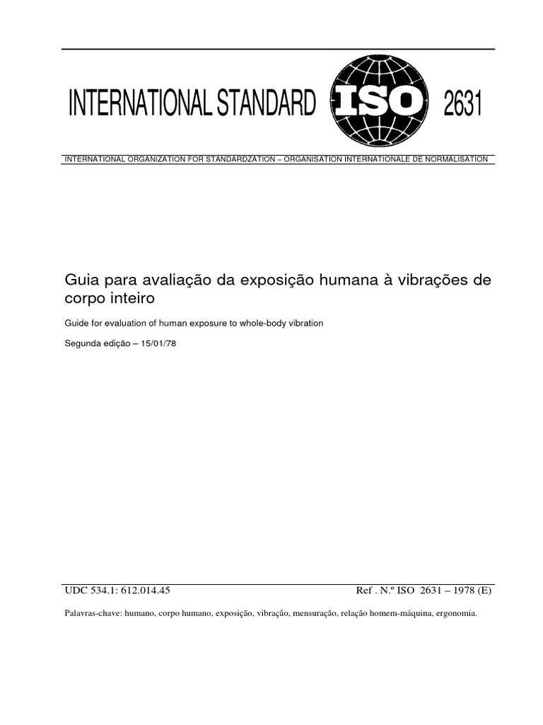 Iso 2631 | PDF | Oscilação | Medição