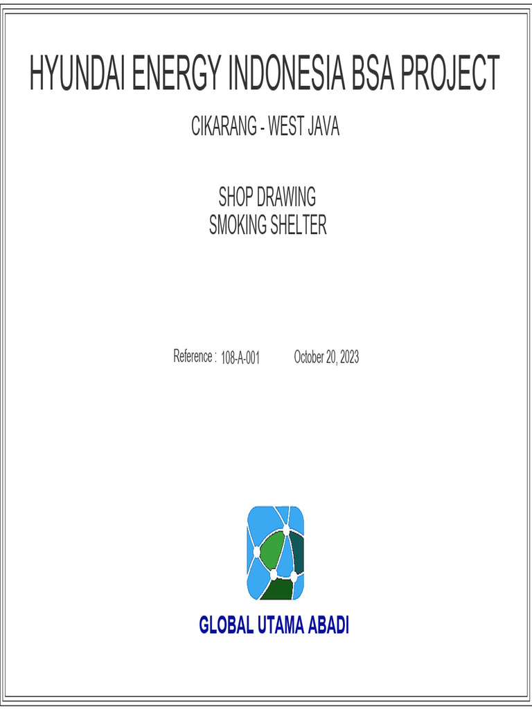 Smoking Shelter Shop Drawings | PDF