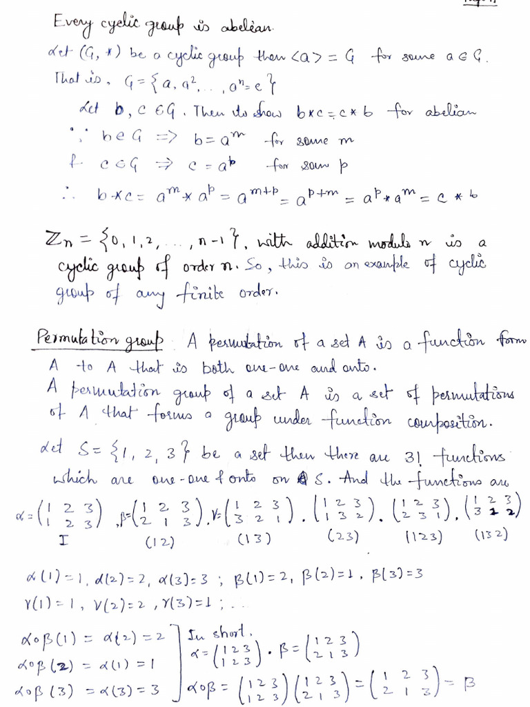 Permutation Group Pdf