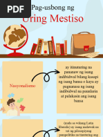 Ang Pag-Usbong NG Panggitnang Uri o Uring Mestizo | PDF