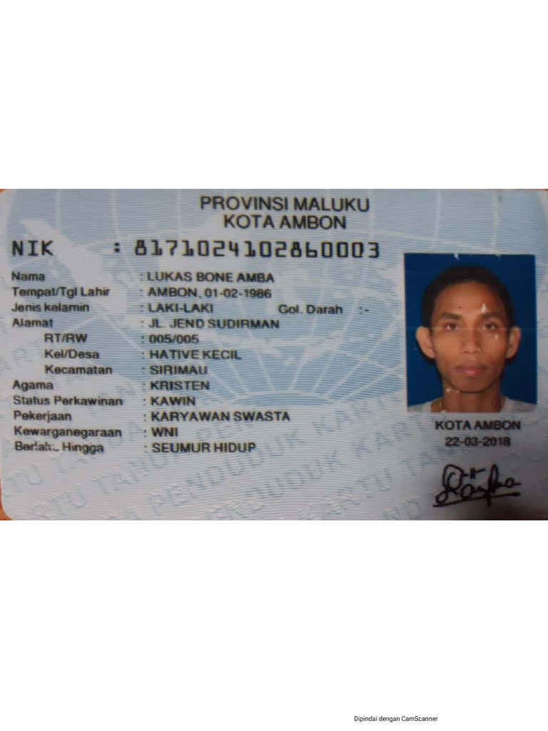 Lukas Bone - KTP | PDF