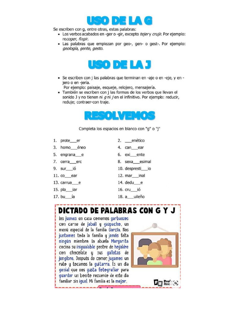 Taller Gramática Séptimo | PDF