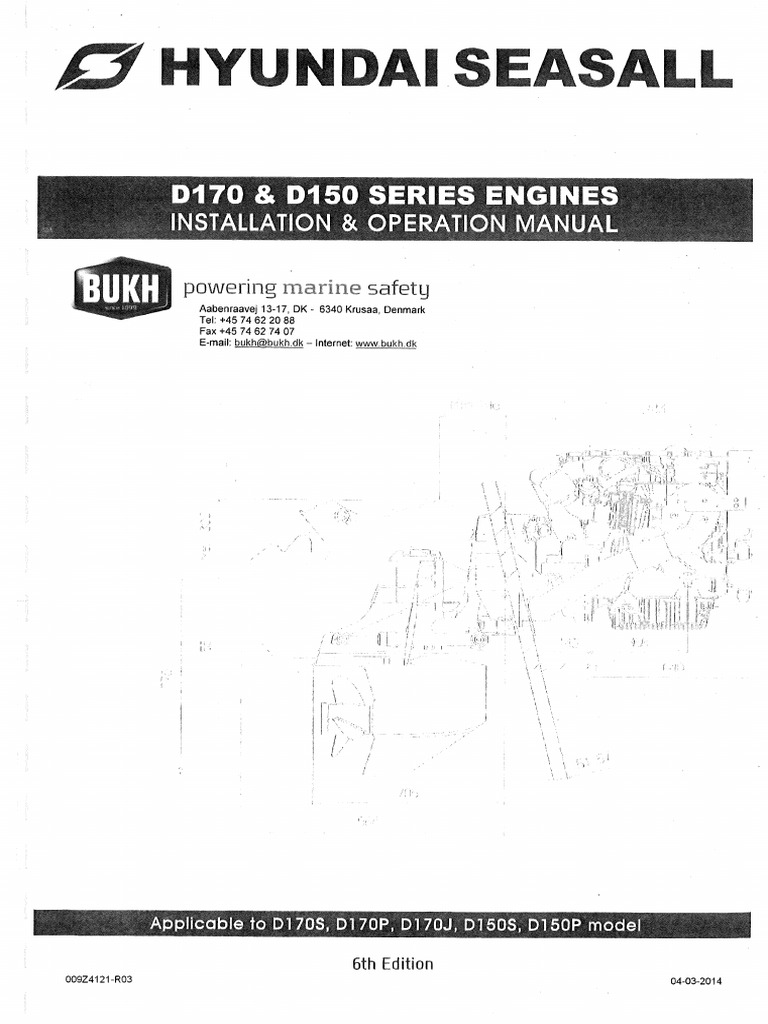 Hyundai Engine D170 Manual | PDF