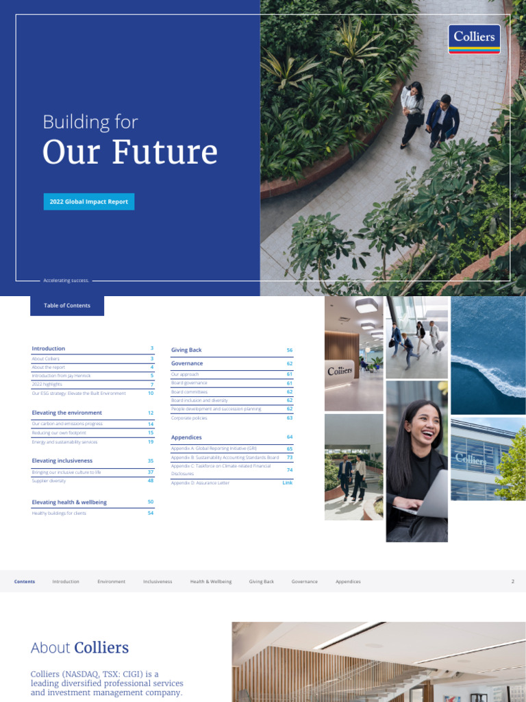 Colliers 2022 Impact Report | PDF | Climate Change Mitigation ...