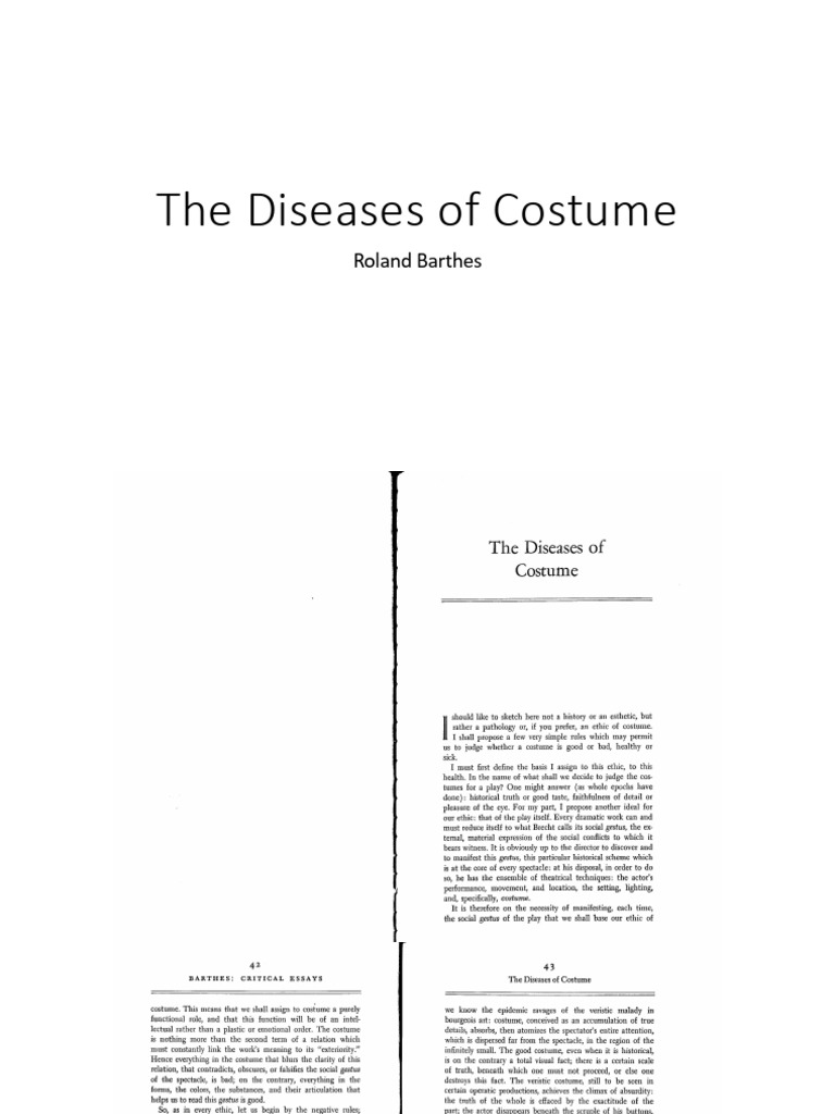 The Diseases of Costume | PDF