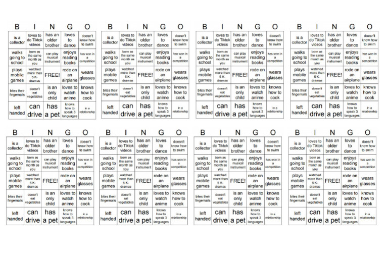 Human Bingo | PDF