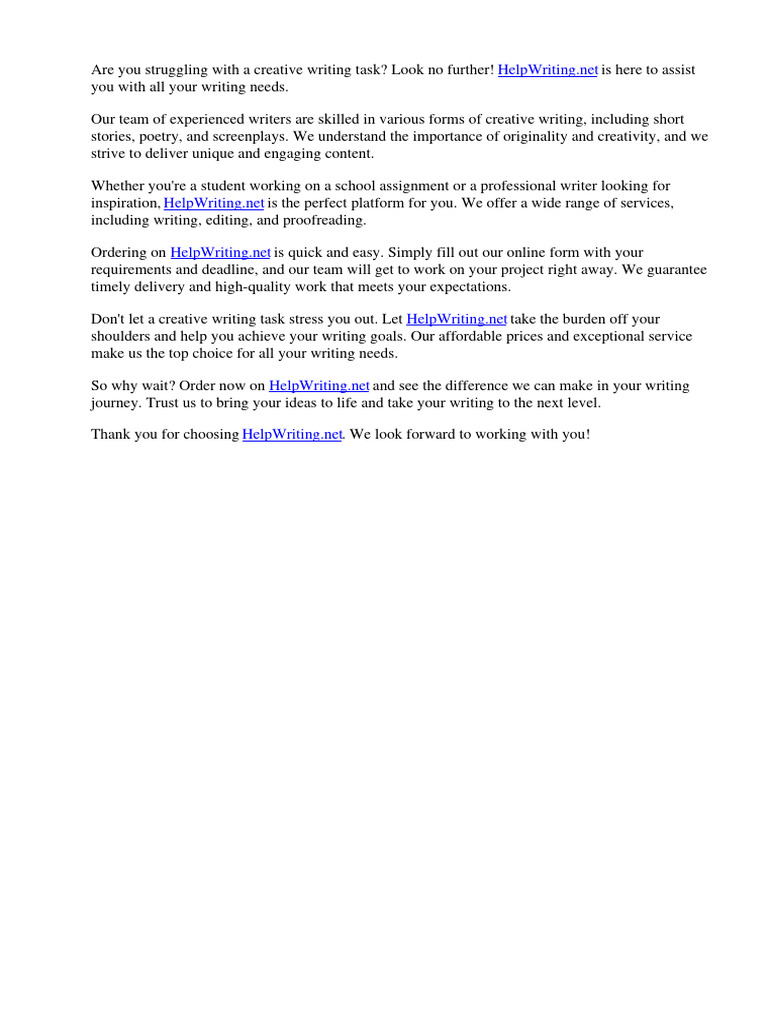 Creative Writing Task | PDF | Lesson Plan | Educational Technology