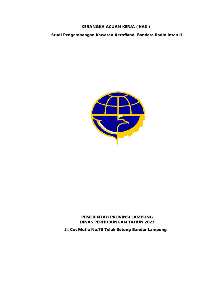 Pengembangan Kawasan Aerofland Bandara Radin Inten II | PDF | Bisnis
