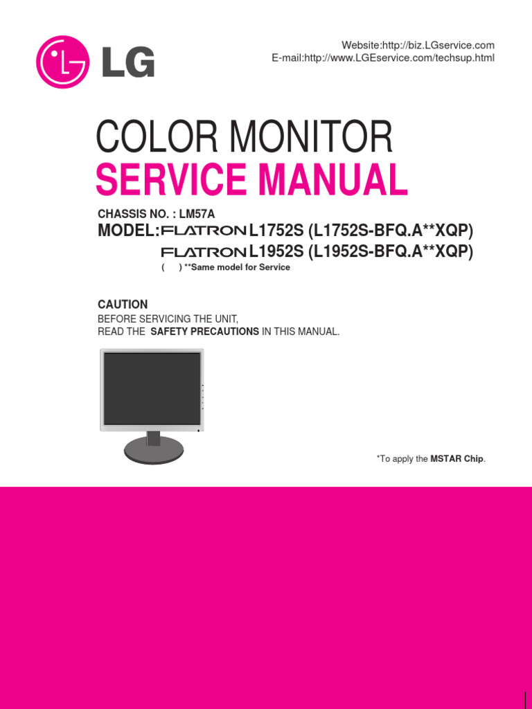 LG Color Monitor Service Manual | PDF | Printed Circuit Board | Soldering