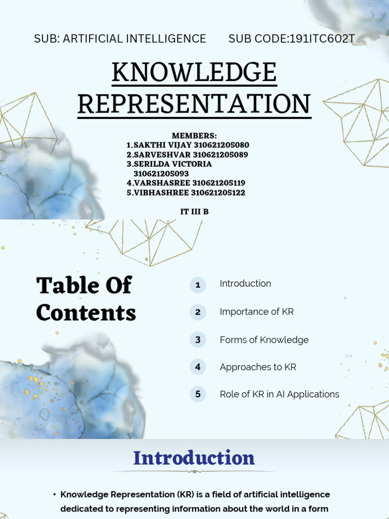Knowledge Representation PDF | PDF | Knowledge Representation And Reasoning | Logic