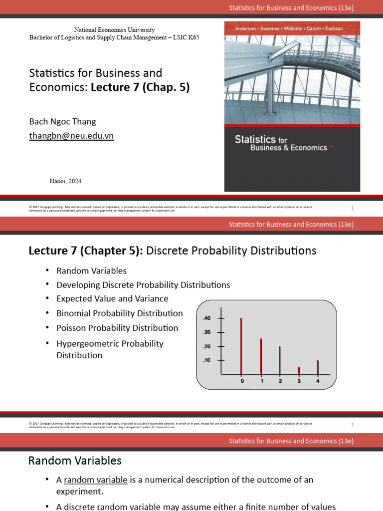 Lecture 7 Chap. 5 Discrete Probability Distribution | Download Free PDF | Probability ...