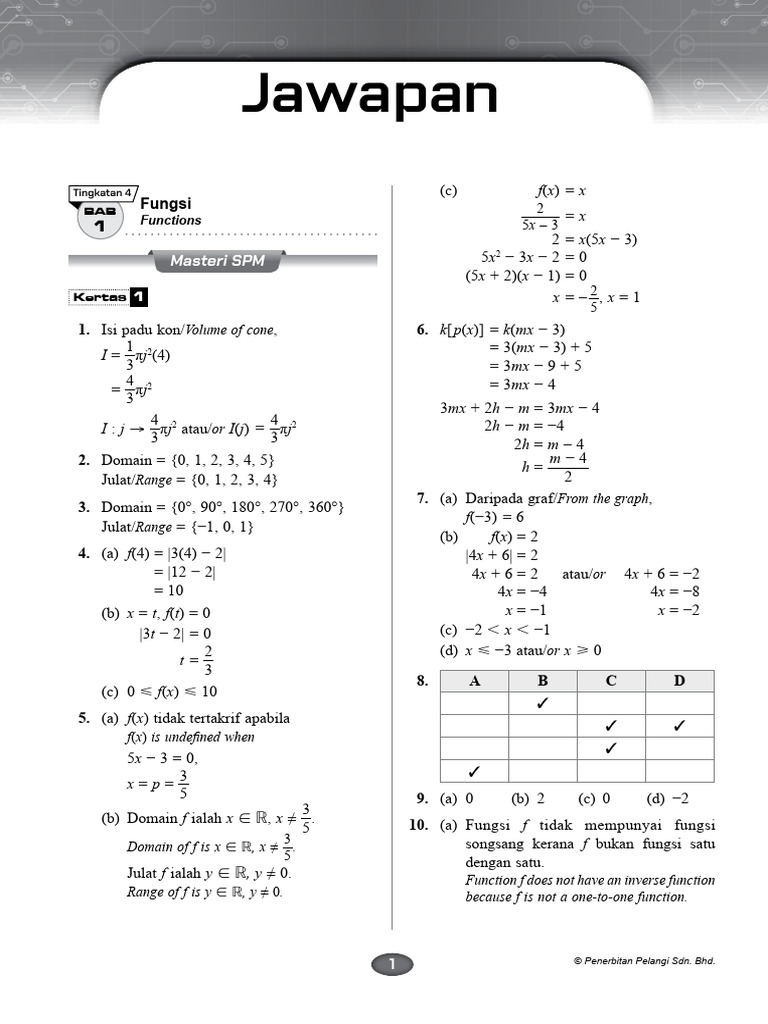 Jawapan | PDF | Mathematical Logic | Mathematical Objects