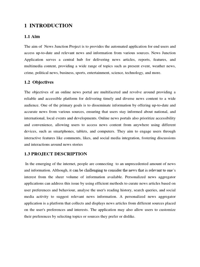 News Junction | PDF | Java (Programming Language) | Use Case
