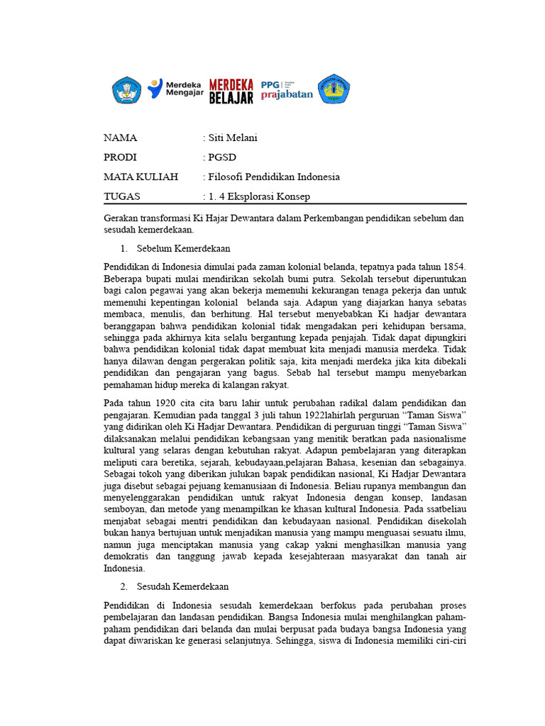 Tugas 1. 4. Eksplorasi Konsep Filosofi | PDF