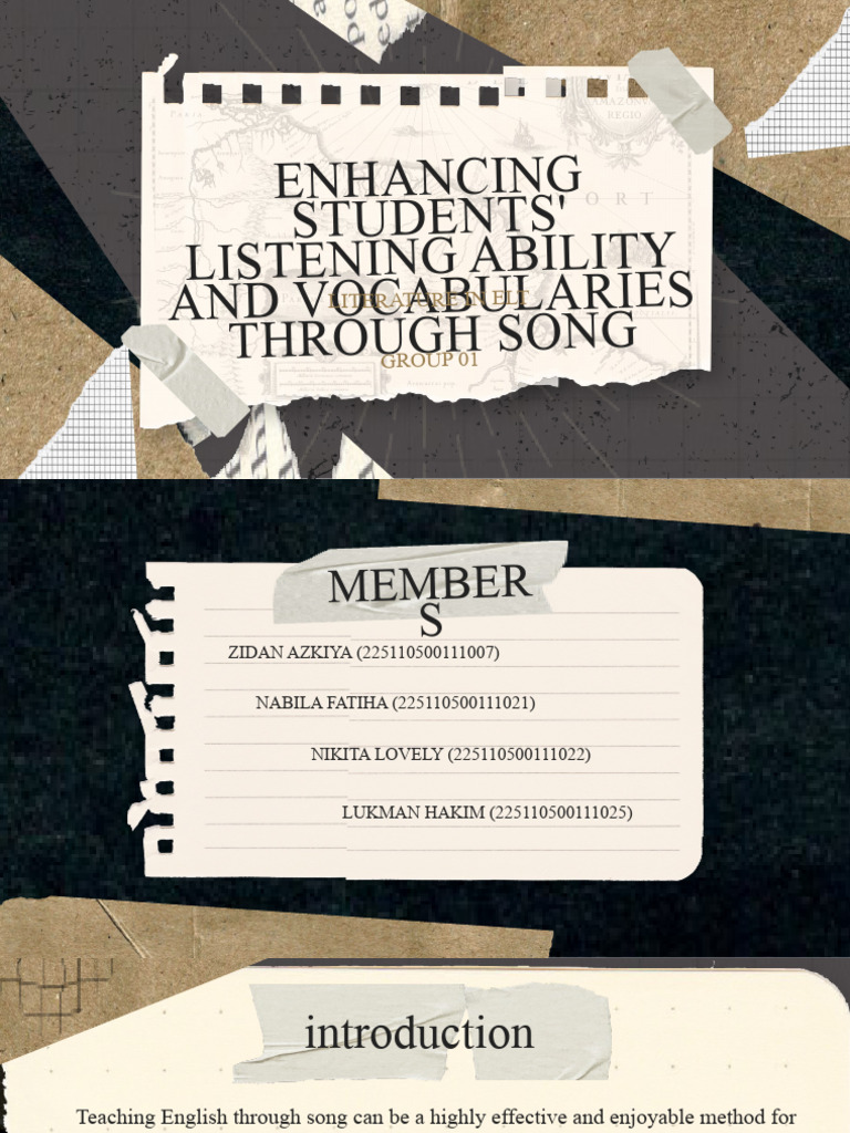 Enhancing students' listening abilities and vocabularies through song. | PDF | Behavior ...