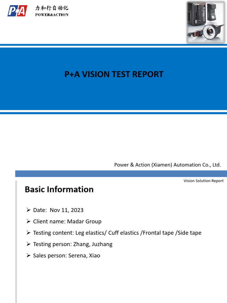 PA Vision Test Report | Download Free PDF | Imaging | Computing