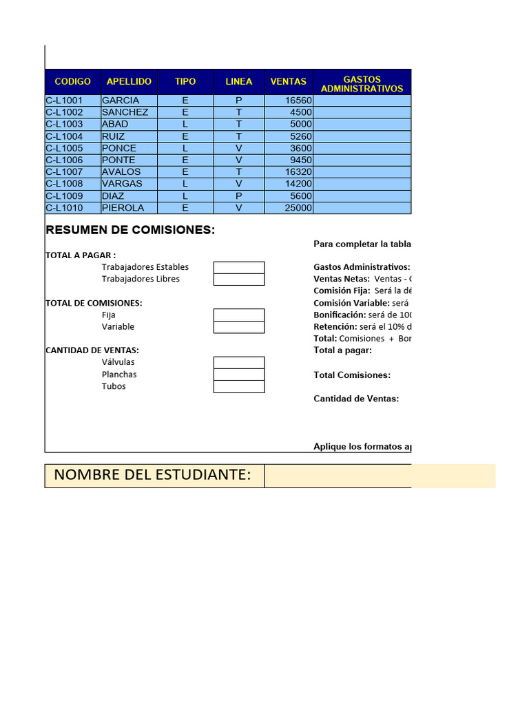 Evaluacion de Excel 02 | PDF