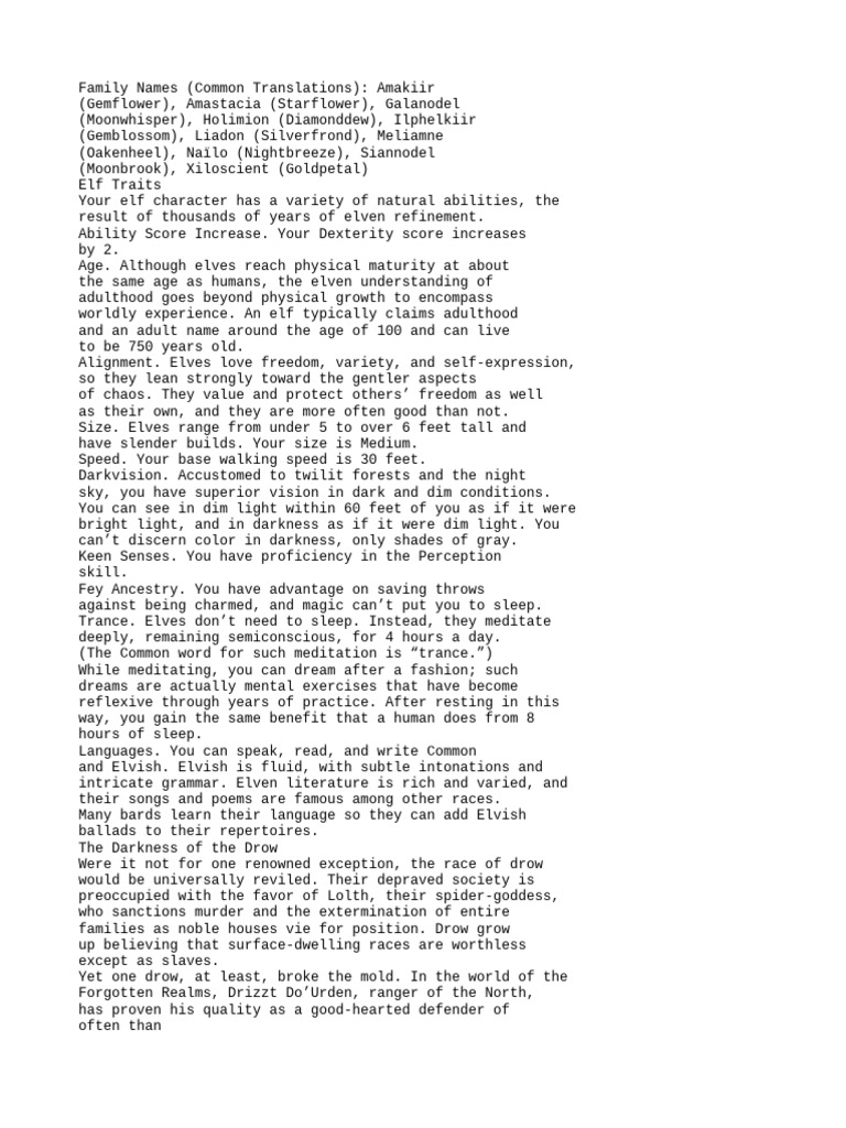 DND Basic 10 | PDF | Elf (Dungeons & Dragons)