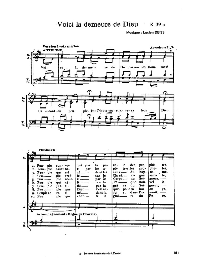 Voici la demeure de Dieu parmi les hommes | PDF