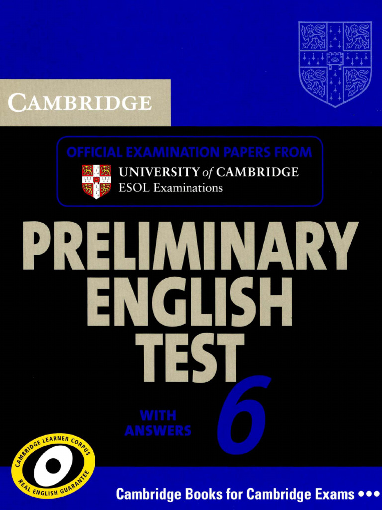 Cambridge Preliminary English Test 6 | PDF | Language Arts & Discipline
