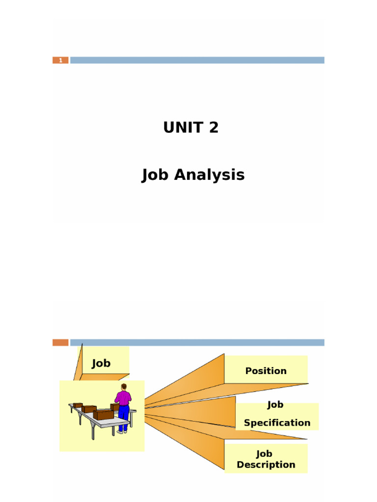 UNIT 2 _ Job Analysis | PDF
