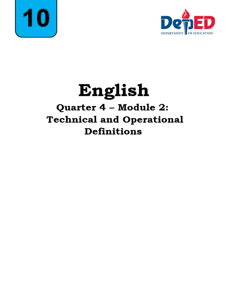 Q4_English-10_Module-2 | PDF | Learning | Teachers