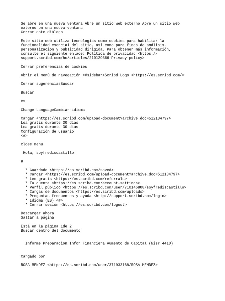 Informe Compilacion | PDF | Scribd | Cookie HTTP