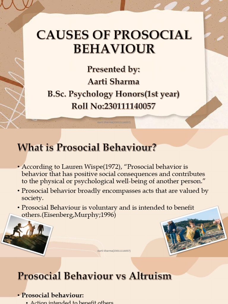 Causes of Prosocial Behaviour | PDF | Empathy | Altruism