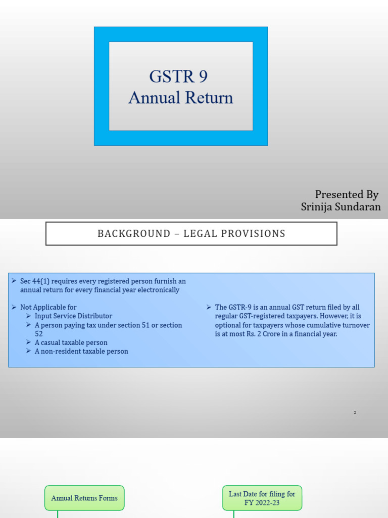 Annual Return Final | PDF | Taxes | Payments