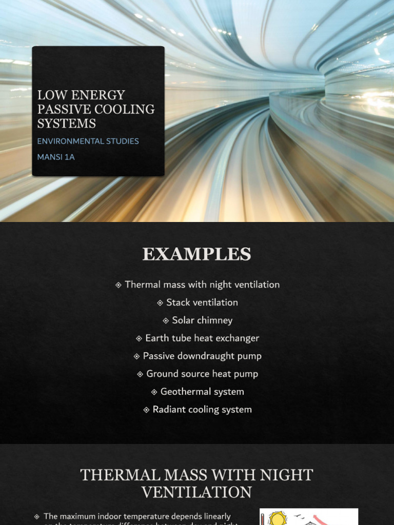 LOW ENERGY PASSIVE COOLING SYSTEMS | PDF