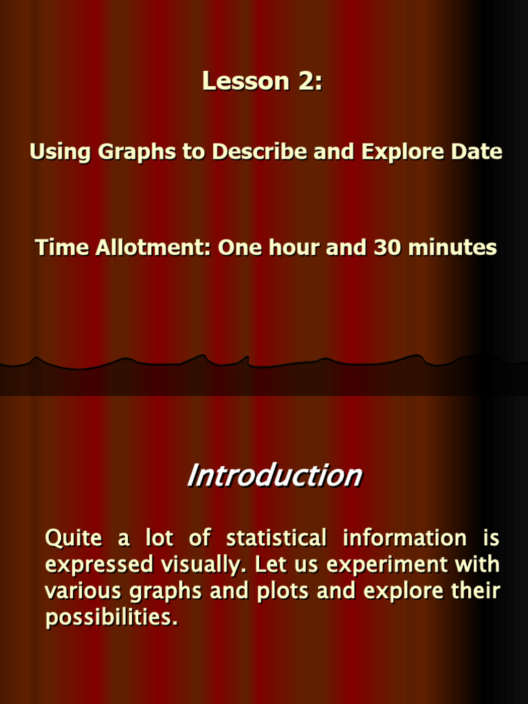 Lesson 2 | PDF | Scatter Plot | Histogram