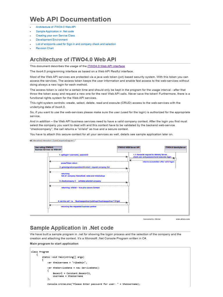 iTWO 4.0 Docu - WebAPI | Download Free PDF | Web Service | Login