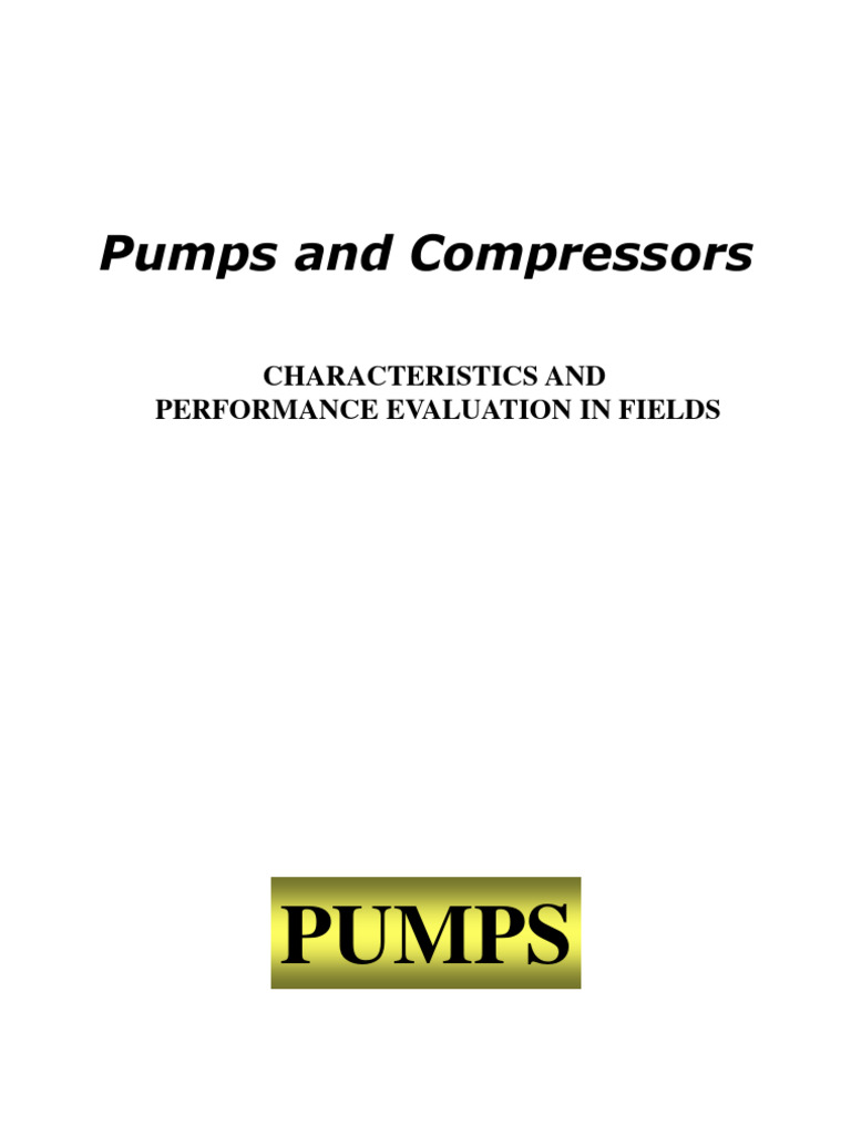 Pumps and Compressors | PDF | Pump | Gas Technologies