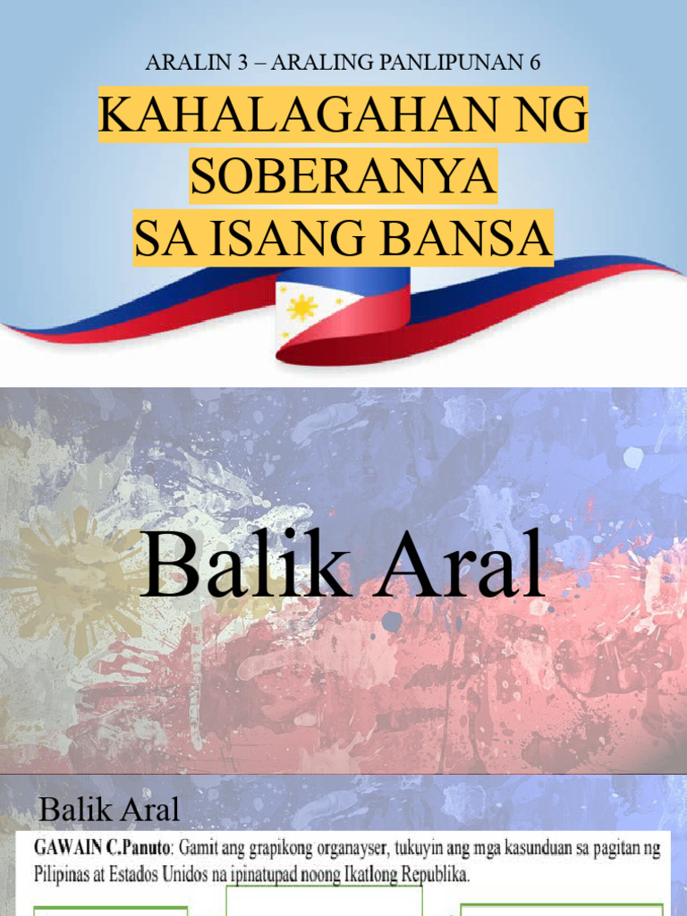 Kahalagahan NG Soberanya Sa Isang Bansa (Repaired) | PDF