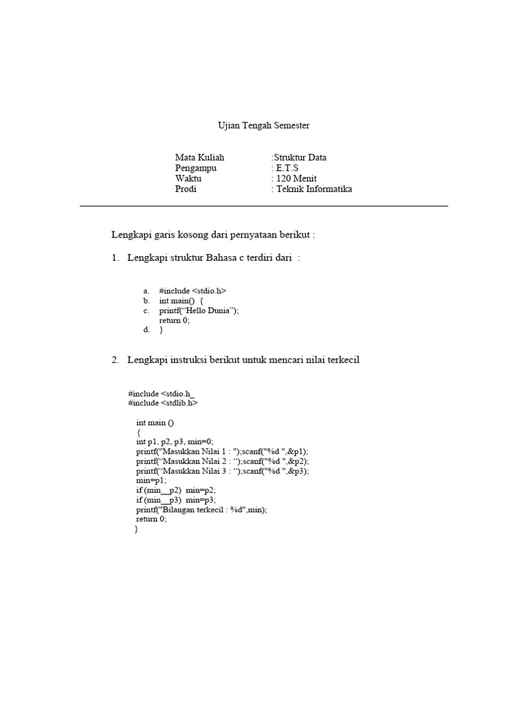 Gilang Permana Uts Struktur Data | PDF | Komputer