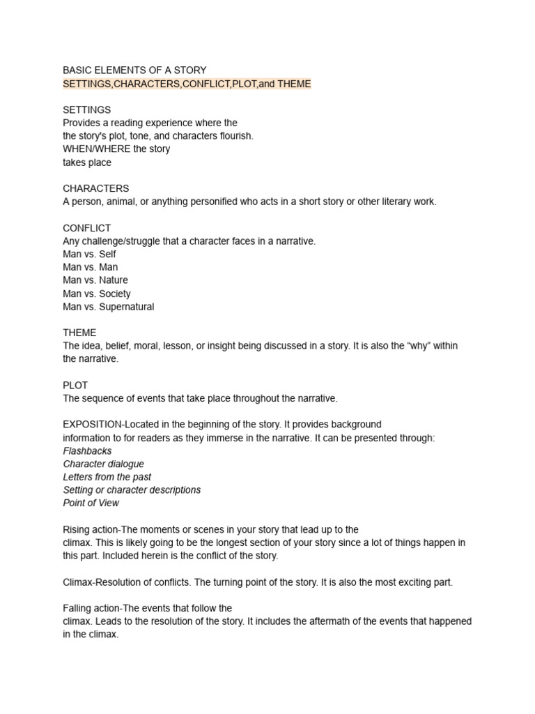 Storytelling & Language Basics | PDF