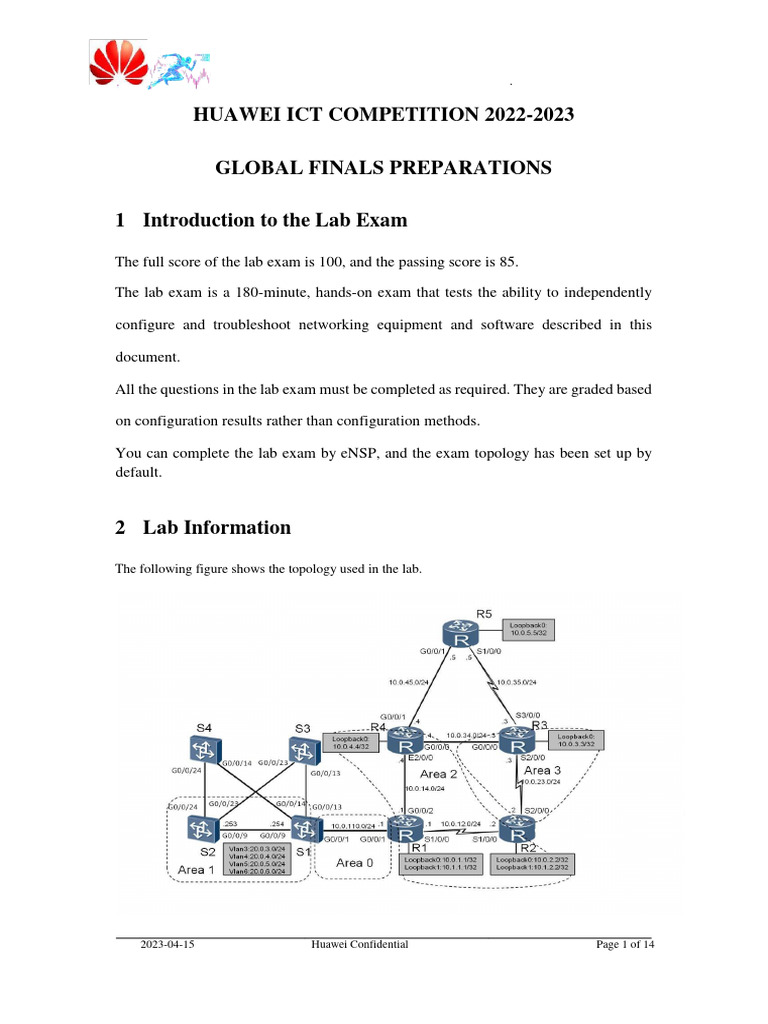 HCIP Certification LAB Answers | Download Free PDF | Computer Network | Internet Protocols