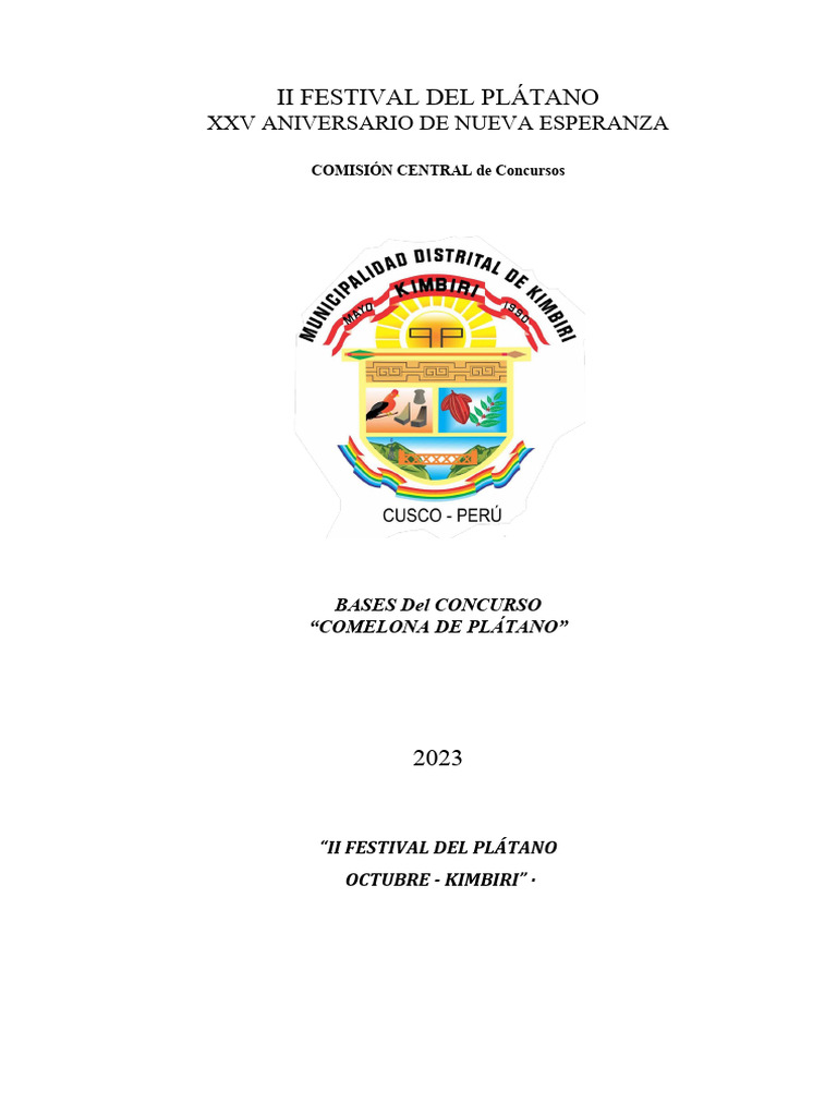 Concurso Comelona de Plátano 2023 | PDF